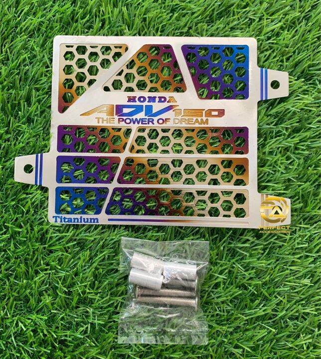 Honda ADV150 radiator cover titanium Rainbow coolant cover ADV | Lazada