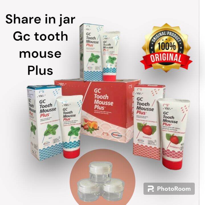 GC TOOTH MOUSSE PLUS 5ml share in jar /vitamin gigi anak usia 6 tahun ...