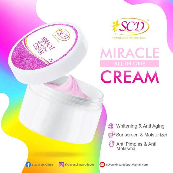 SCD MIRACLE ALLINONE CREAM SPF45 10G | Lazada PH