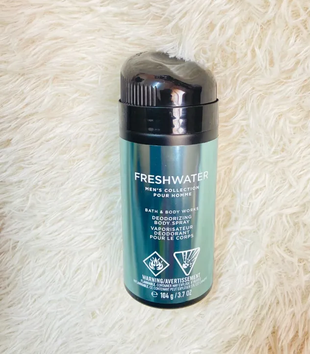 Bath & Body Works Mens Collection FRESHWATER Deodorizing Body Spray ...