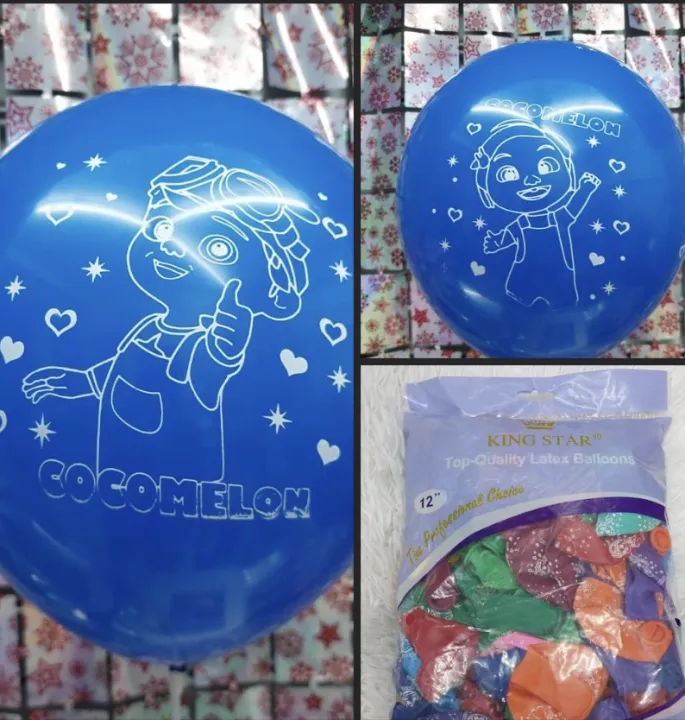 Ordinary Coco+melon size 12 assorted rubber balloons for all occasion ...