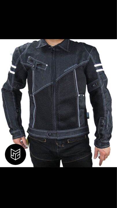 KOMINE DENIM PADDED JACKET JK006 RIDER JACKET | Lazada PH