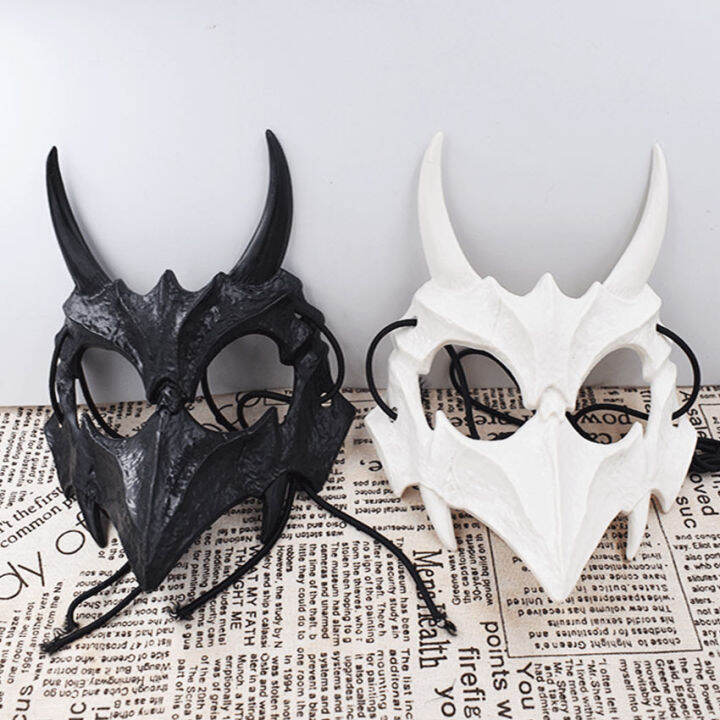 Masker Wajah Desain Tengkorak Setan Untuk Kostum Cosplay Halloween ...