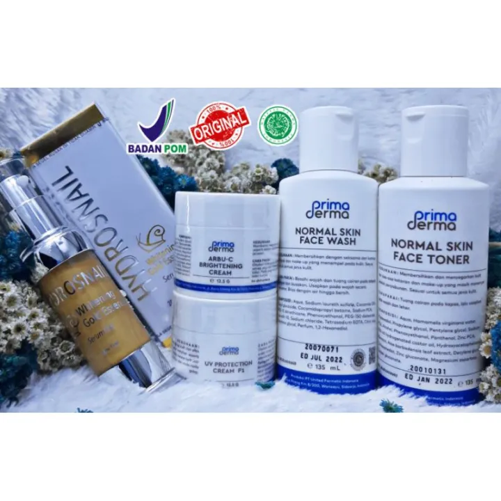 Primaderma paket lengkap kulit normal/flek glow whitening smooth | Lazada Indonesia