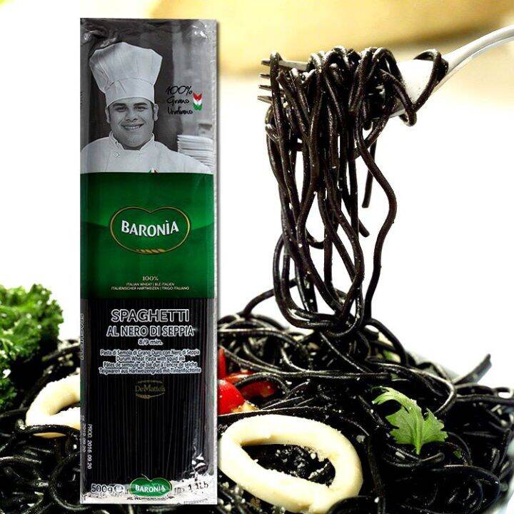 BARONIA Squid Ink Spaghetti 500g | Lazada