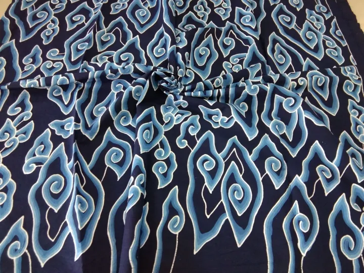 kain batik tulis mega mendung biru tua | Lazada Indonesia