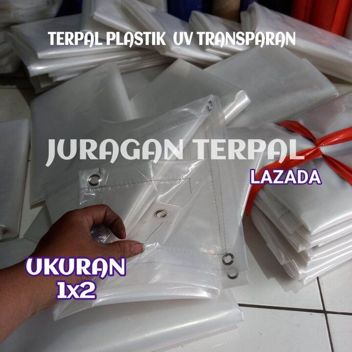 terpal plastik bening transparan ukuran 1x2 | Lazada Indonesia