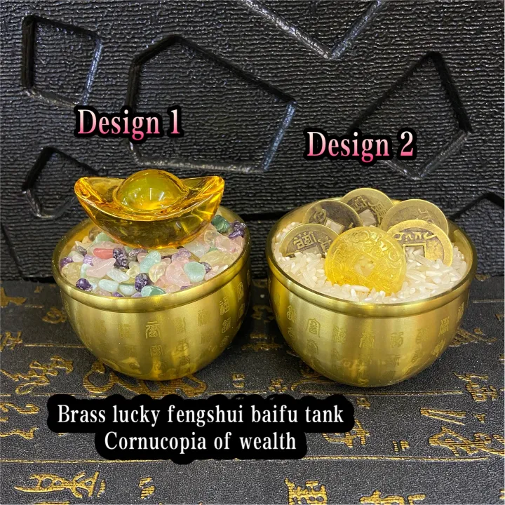 Brass lucky fengshui baifu tank cornucopia of wealth prosperity | Lazada PH