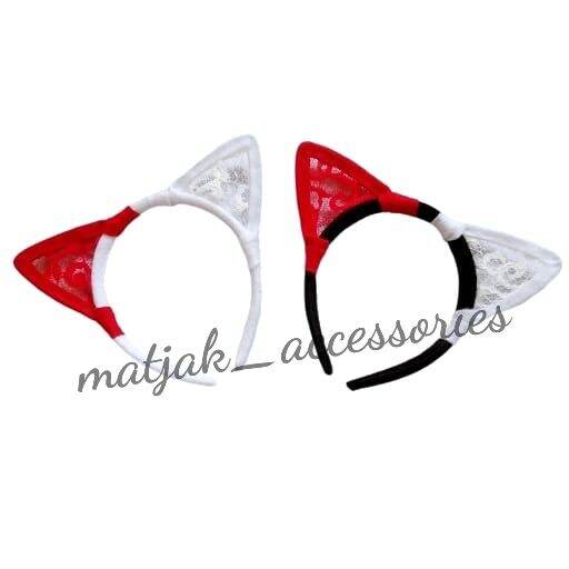 Bando Kucing Lace Renda Merah Putih Bendera Indonesia 17 Agustus ...