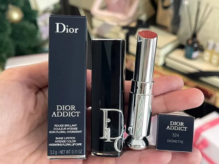 ลิปสติก DIOR Addict - Shine Lipstick - 90% Natural Origin - Refillable ...