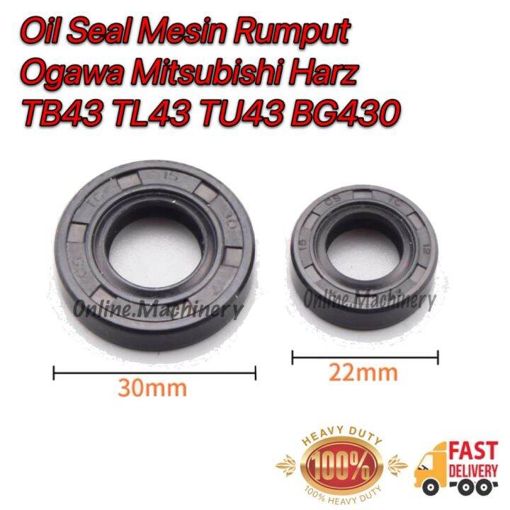 Oil Seal Mesin Rumput TB43 TL43 TU43 BG430 TL52 Ogawa Mitsubishi SS650 SR430 Kasei Victa HARZ ...
