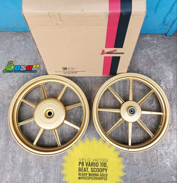 Velg vrossi palang 8 beat scopy Genio Vario 110 LED beat deluxe warna ...