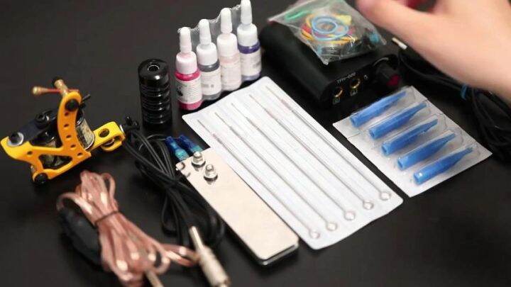 Stand-alone Tattoo Set Cut Tatto Kit Complete Set Thread Fog Double ...