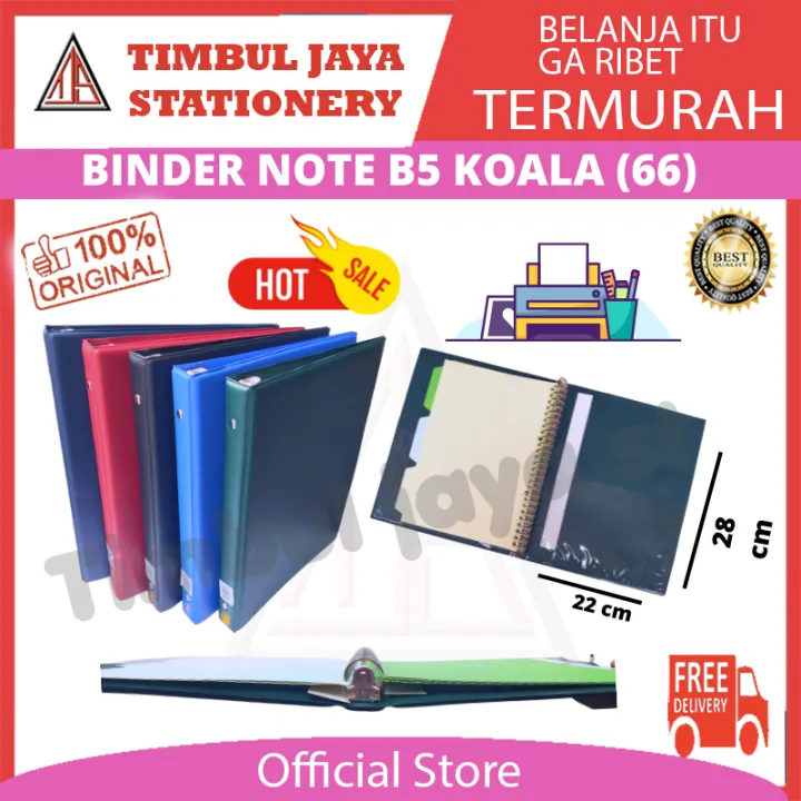 TJS Binder note A5 Binder notebook B5 eklusife Map binder resleting ...