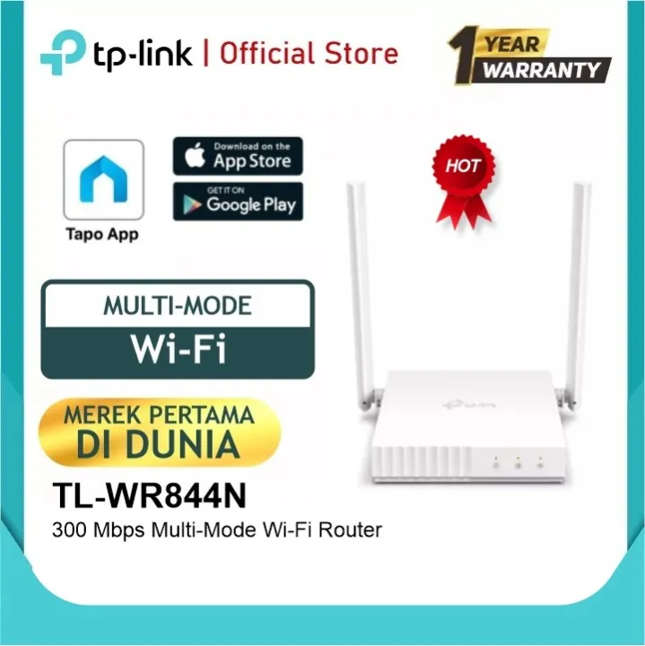 Tp-link TL-WR844N ROUTER Wireless N Speed Multi-Mode 4in1 WiFi 300Mbps ...