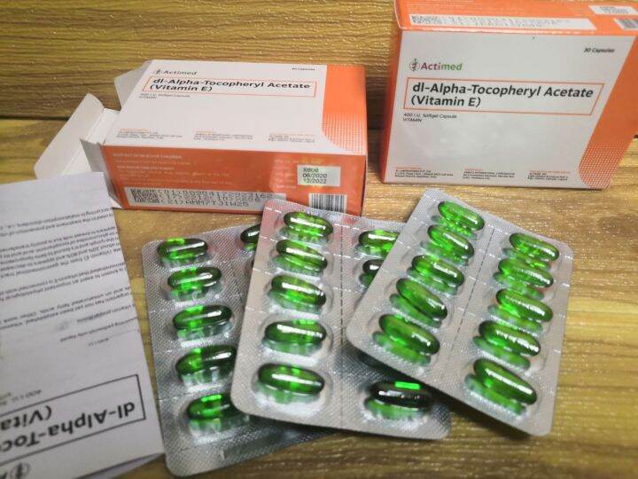 Actimed Vitamin E (30 softgels) Evirose per box 400 I.U | Lazada PH
