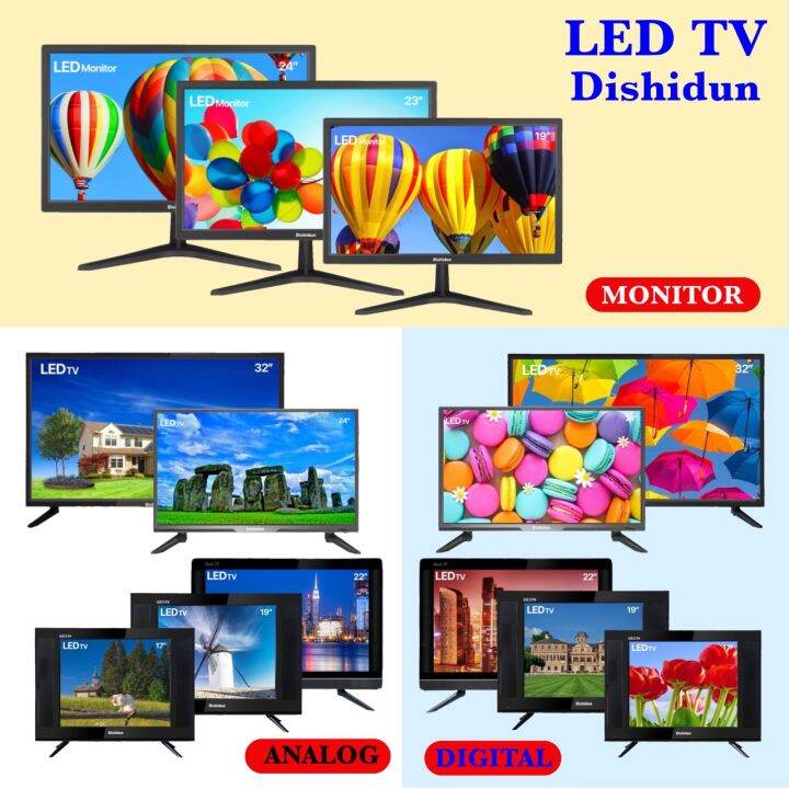LED Digital TV / LED Analog TV - 17”19”21.5”24”32”/ LED Monitor 19”23 ...