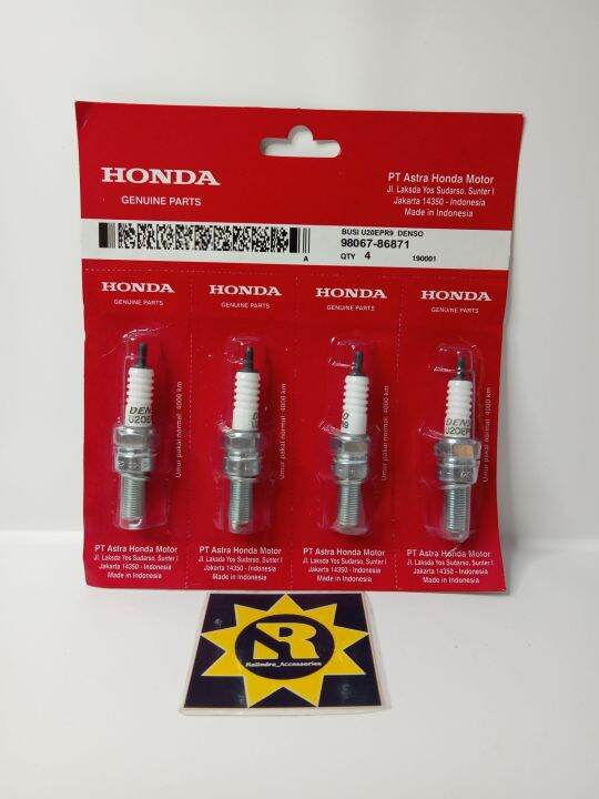 Busi Denso U20 Busi U20EPR9 Kharisma Vario Supra x 125 Beat Xeon Per 4 ...