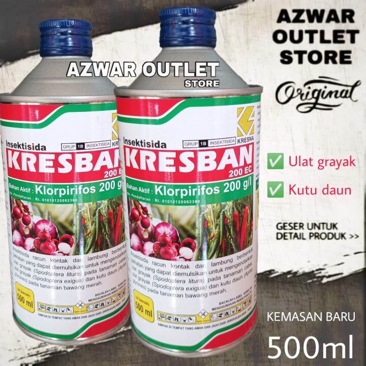 Insektisida KRESBAN by KRESNA | Klorpirifos racun hama ulat, kutu daun ...