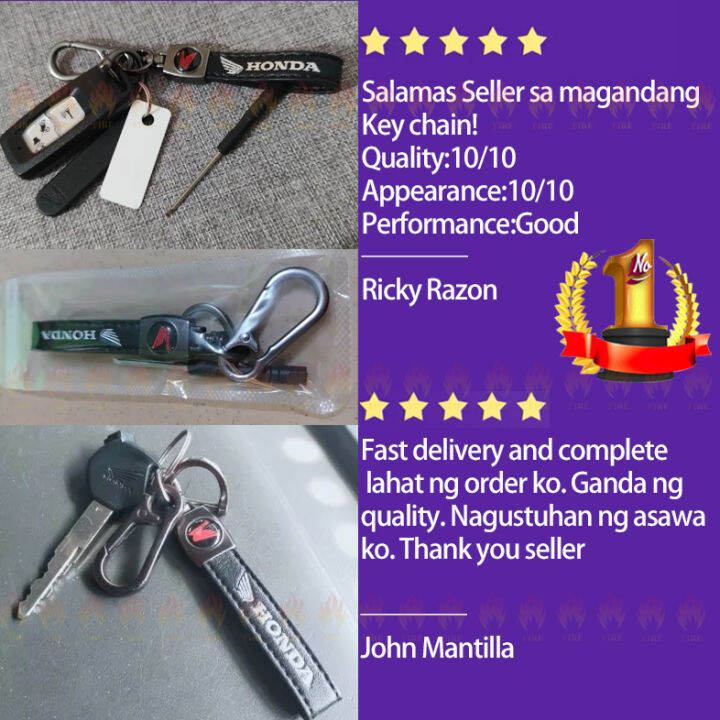Honda Motor Leather Metal Keychains Motorcycle Car Keychain | Lazada PH