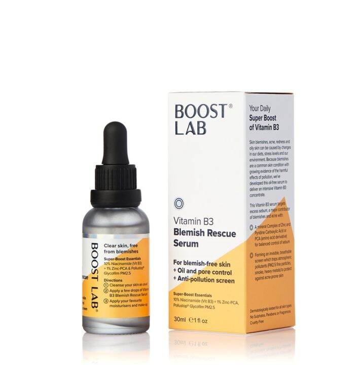 Boost Lab VITAMIN B3 BLEMISH RESCUE SERUM 30ML | Lazada