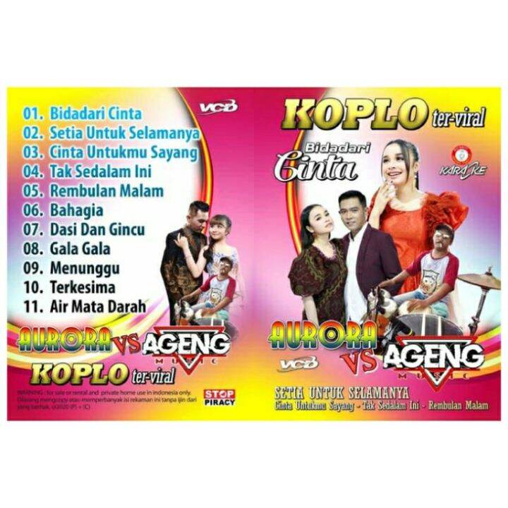 KASET VIDEO CD DVD MUSIK LAGU DANGDUT KOPLO AURORA VS AGENG MUSIC BIDADARI CINTA | Lazada Indonesia