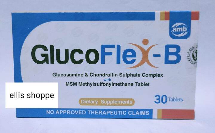 GlucoFlex-B Glucosamine & Chondroitin Sulphate Complex with MSM DIETARY ...