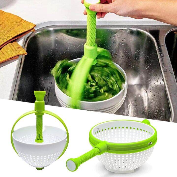 🔥Ready Stock🔥Collapsible Salad Spinner Vegetable Fruit Drainer Non ...
