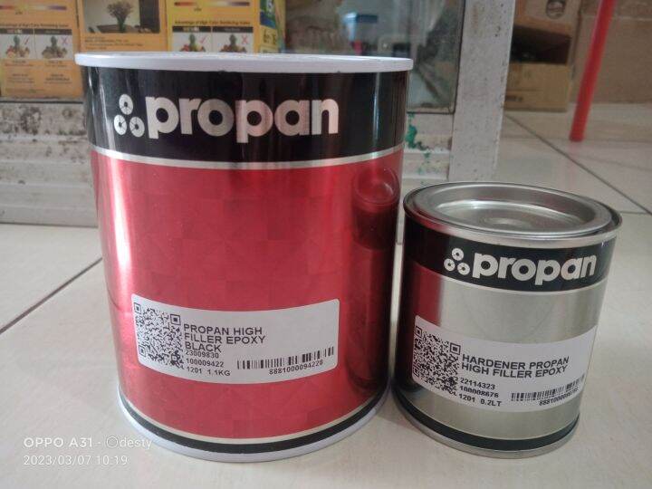 Epoxy Propan High Fillet 2 Komponen Cat Anti Karat 1 kg + Hardener ...