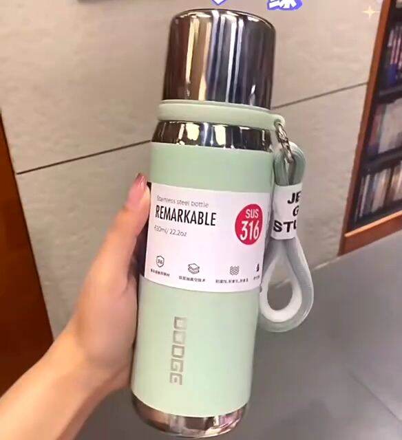 DODGE DB-23657 กระบอกน้ำร้อน-เย็น สแตนเลสsus316 แก้วเก็บเย็น12ชม แก้ว ...