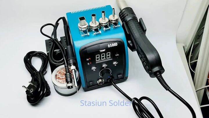 YCD-8586D Set Solder Listrik Kombinasi Heat Gun Solder Dengan Stasiun ...