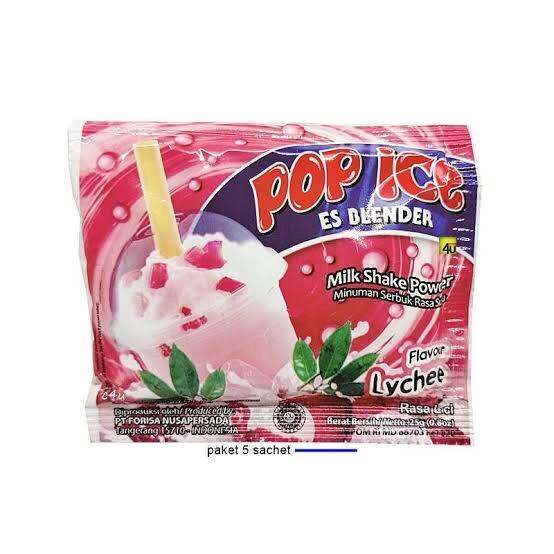 pop ice lychee 25gr 1 renteng 10 sachet | Lazada Indonesia