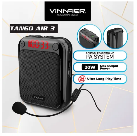 Vinnfier Tango Air 3 Portable Waistband PA System Sound Record for ...