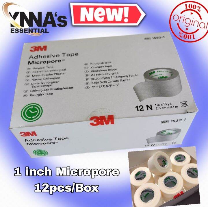 3M MICROPORE SURGICAL TAPE 1 INCH (12 PCS PER BOX) | Lazada PH