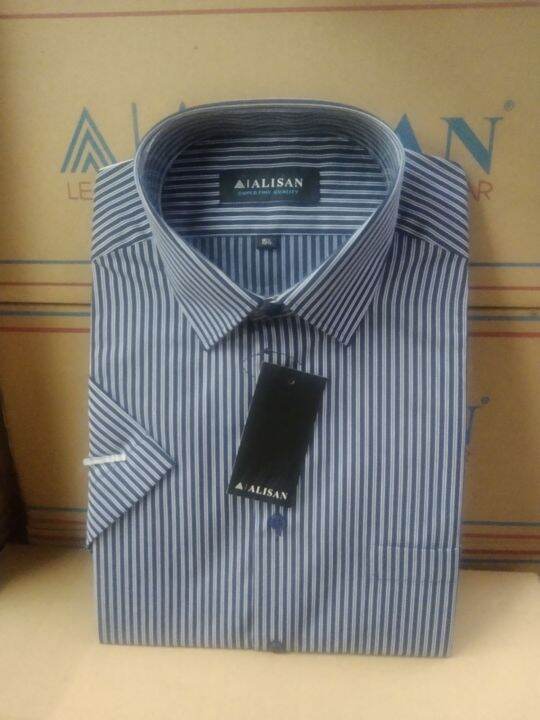 KEMEJA ALISAN LENGAN PENDEK SALUR MOTIF TERBARU KEMEJA MASA KINI ukuran ...