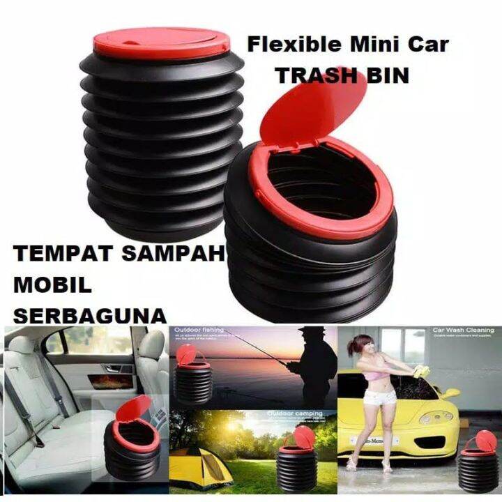 Tempat Sampah Mobil Lipat 4 Liter Storage Serbaguna | Lazada Indonesia