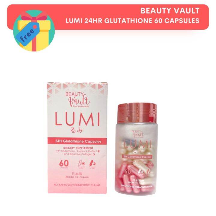 LUMI 24H Glutathione Capsules by Beauty Vault (60 Capsules) | Lazada PH