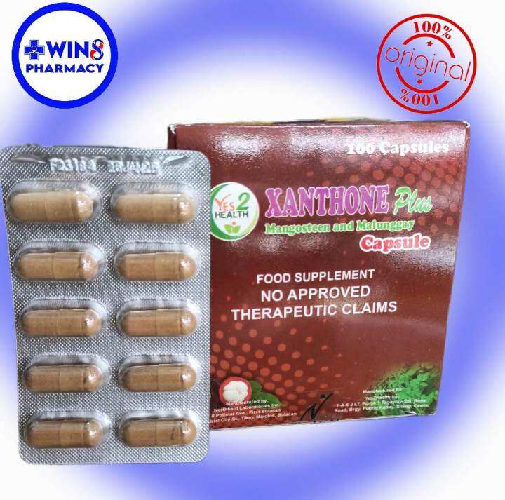 Xanthone Plus Capsules (10 caps/pad) w/ Mangosteen and Malunggay ...