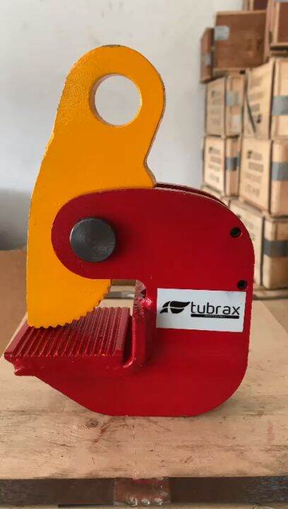 TUBRAX Lifting Clamp Hook Horizontal 2 Ton Alat Angkat Plat Besi Miring ...