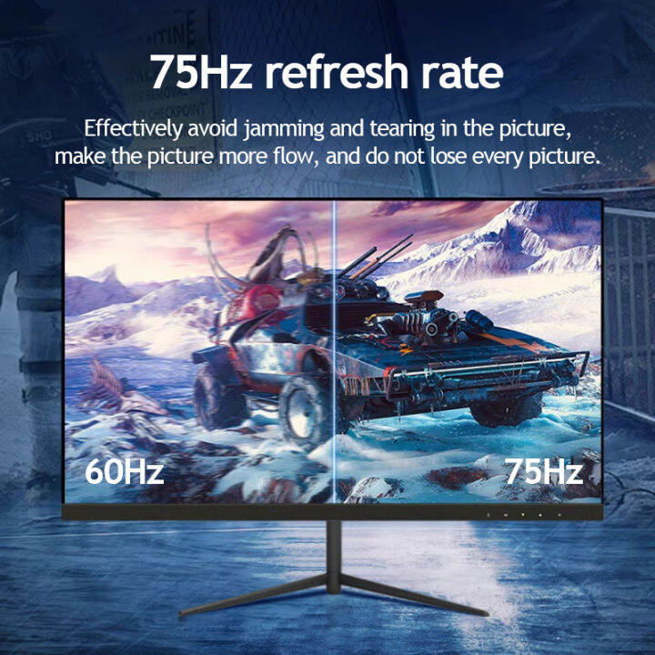 VOVOVA Monitor 75Hz 1080P Framless Gaming Monitor IPS FHD HDMI/VGA 27 ...
