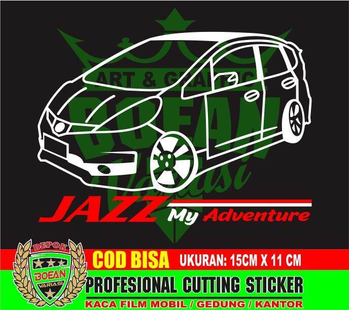 Cutting sticker Honda jazz siluet jazz | Lazada Indonesia