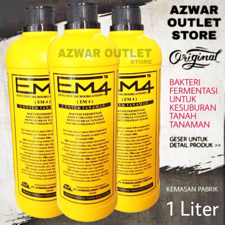 EM4 Pertanian | Bakteri fermentasi Bahan organik tanah | Menyuburkan ...