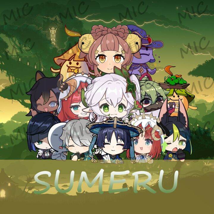 SUMERU: 4pcs per Set Genshin Impact Stickers Waterproof Vinyl Stickers ...