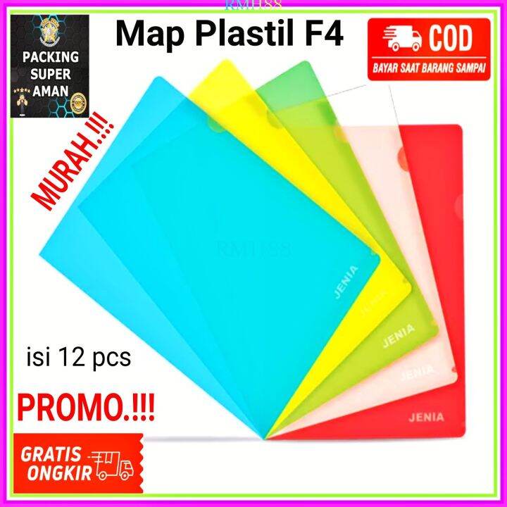 Map Plastik L F4 Clear Sleeve 1 Pak Isi 12 Pcs | Lazada Indonesia