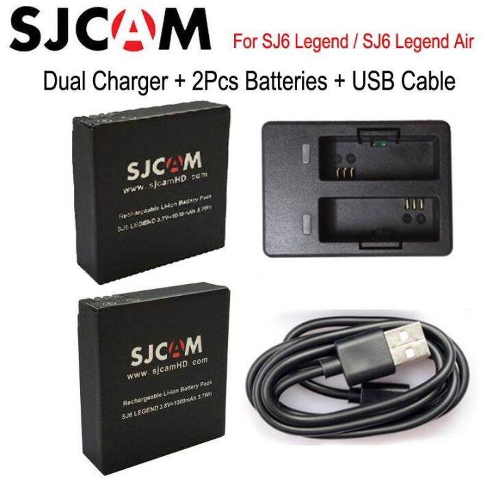 SJCAM SJ6 Legend battery charger แบตเตอรี่ แท่นชาร์จ | Lazada.co.th