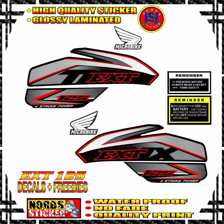 EXT 125 Microbike Decals W FREEBIES | Lazada PH