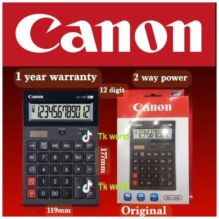 Canon AS-1200 12 digit desktop | Lazada