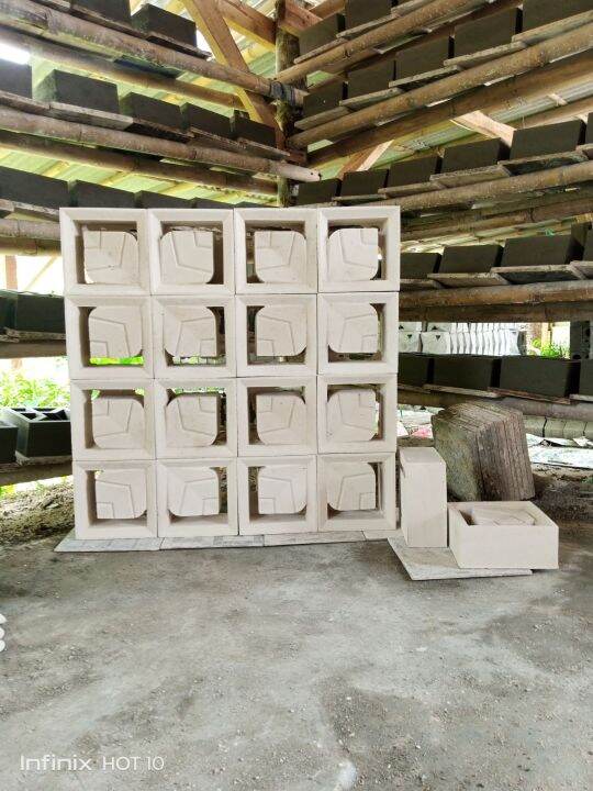 Roster beton minimalis,roster motif daun tablo,loster,roster putih ...