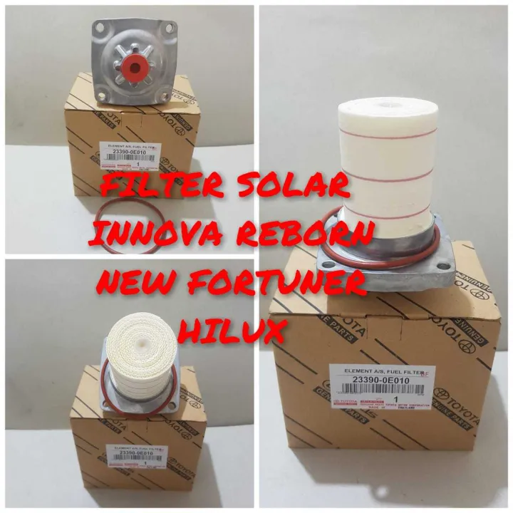 FUEL FILTER ENGINE SARINGAN SOLAR BAWAH TOYOTA INNOVA REBORN HILUX REVO FORTUNER VRZ 23390-0E010 ...