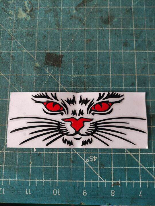 Sticker cutting mata kucing merah | Lazada Indonesia